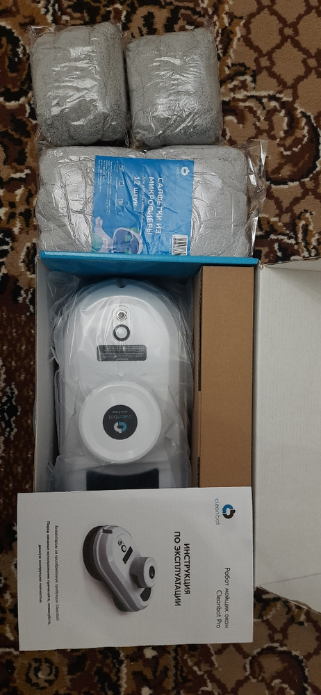 Cleanbot Робот мойщик окон с двойным распылением Turbo White, 26 ...