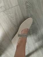 Балетки Женский JOYCITY Искусственная кожа, размер 41 6 Россия лодочки Блестки, Бисер Закрытый ...