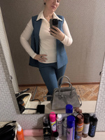 Лонгслив Женский Lady Gina темно-зеленый Длинный, размер 50 Вискоза, Полиэстер Воротник ...