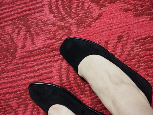 Балетки Женский JOYCITY Искусственная кожа, размер 41 6 Россия на резинке Квадратный нос, Легкая ...