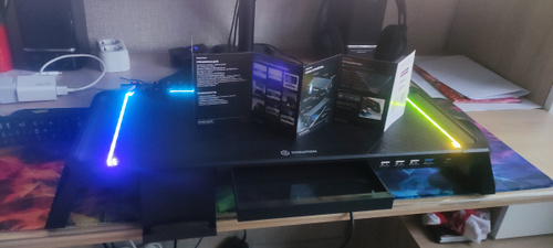 Подставка под монитор с USB хаб EVOLUTION MS200 RGB купить на OZON по низкой цене (959175121)