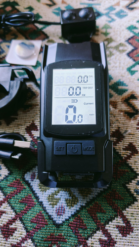 Велокомпьютер проводной, 25 функций Sunding SD-563B, датчик скорости ...