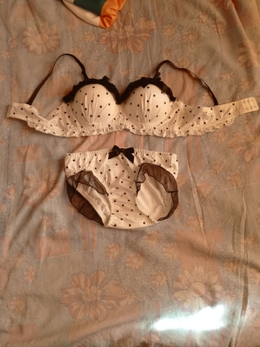 Комплект белья Женский SYJWY белый, черный Пряжка, Эластичная бралетт Политекс Пряжки, Погоны ...