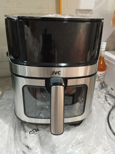 Аэрогриль JVC 8 литров c ЦВЕТНЫМ ДИСПЛЕЕМ JK-MB051, динамический обдув, КНИГА РЕЦЕПТОВ в ...