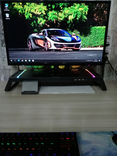 Подставка под монитор с USB хаб EVOLUTION MS200 RGB купить на OZON по низкой цене (959175121)