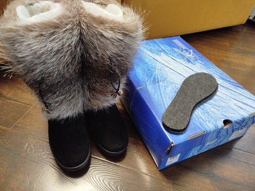 Сапоги Женский MOREGOR унты, размер 41 темно-серый Зима 7 Без каблука Россия Без застёжки купить ...