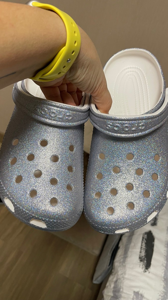 Сабо Женский Crocs Термопластик (TPU), размер 36, 37 Закрытый нос ...