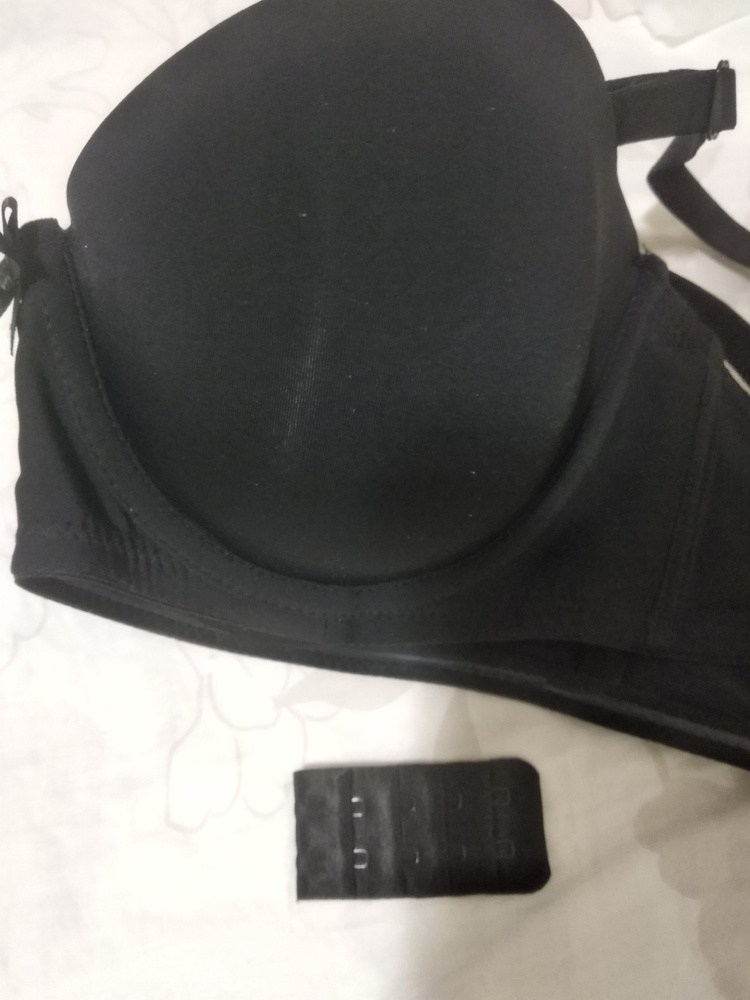 Бюстгальтер Женский DALSONG спейсер, размер 90C черный Полиуретан Повседневный Китай Крючки Бант ...