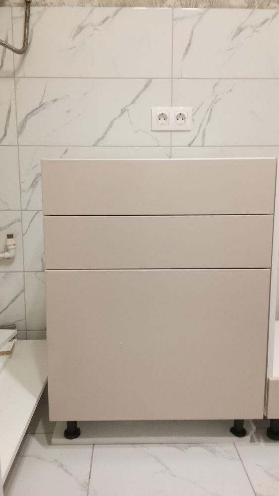 Кухонный модуль София микс ШН3Я 600 беж шкаф напольный с ящиками купить на Ozon по низкой цене