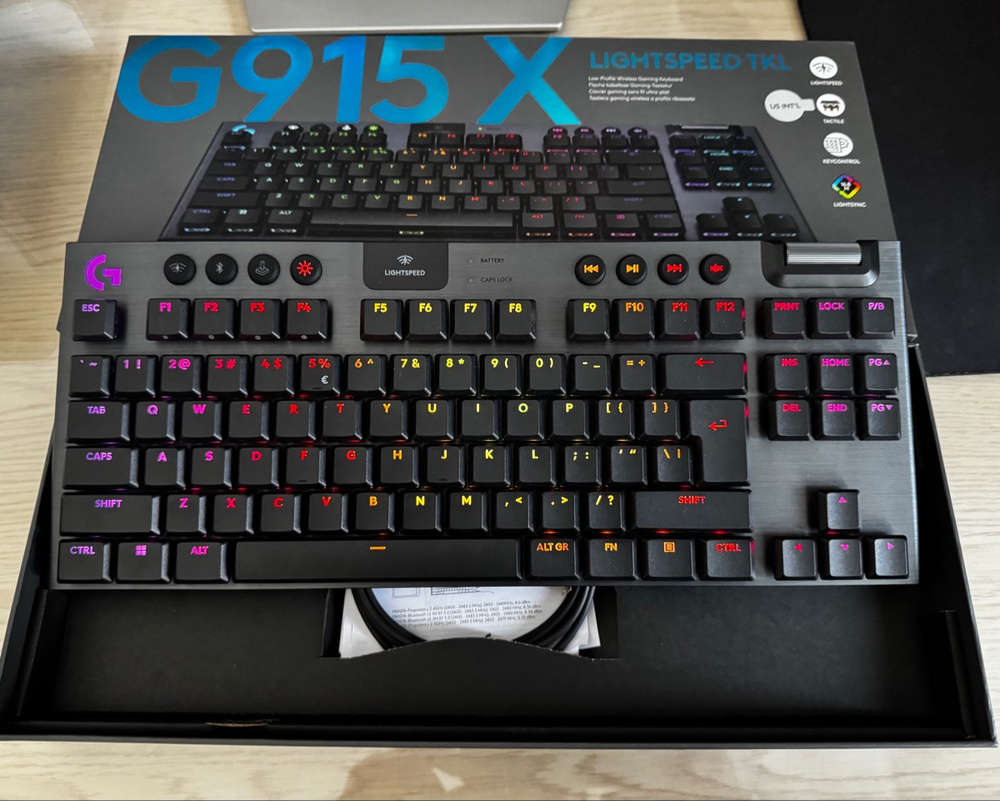Logitech G G915 X LIGHTSPEED TKL Blue switch Беспроводная механическая ...