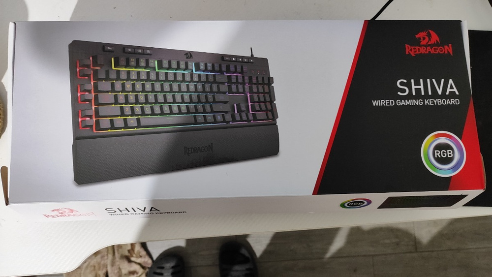 Redragon игровая клавиатура мембранная проводная Shiva RGB (Full-size) купить на OZON по низкой ...