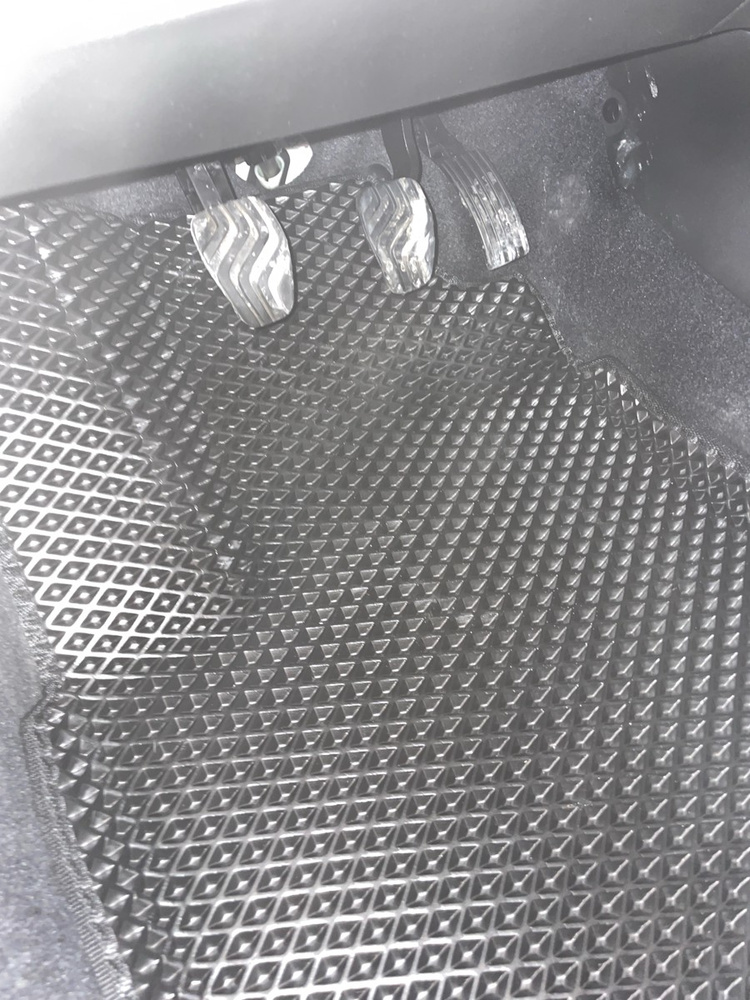 Ковры в салон ЕВА EVA ЛАДА Искра LADA ISKRA 2025-н.в. Черный ромб черный кант купить на OZON по ...