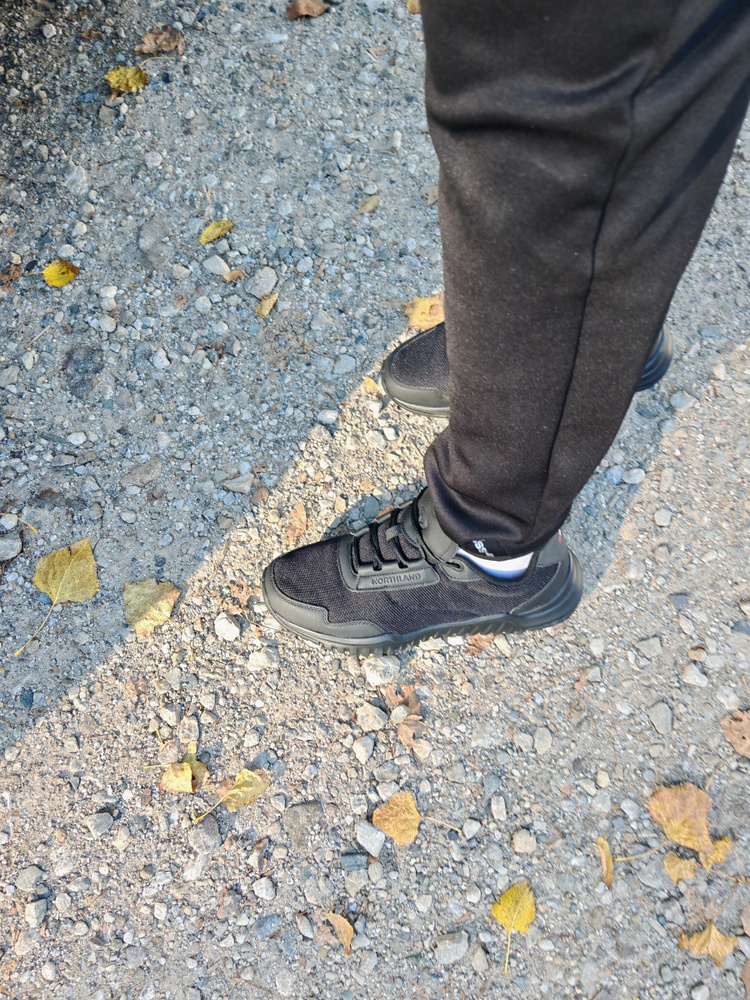 Ботинки полуботинки Мужской Northland черный, размер 42 Демисезон Шнурки Без каблука купить c ...