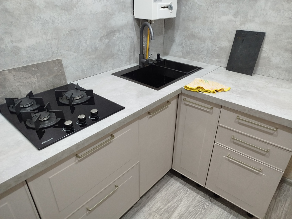 Кухонный модуль угловой Моника ШНУП 1000 белый белый арт шкаф