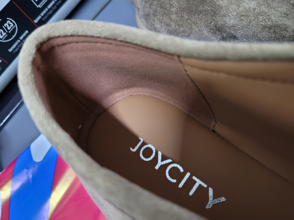 Балетки Женский JOYCITY Искусственная кожа, размер 41 6 Россия лодочки Шнуровка Квадратный нос ...