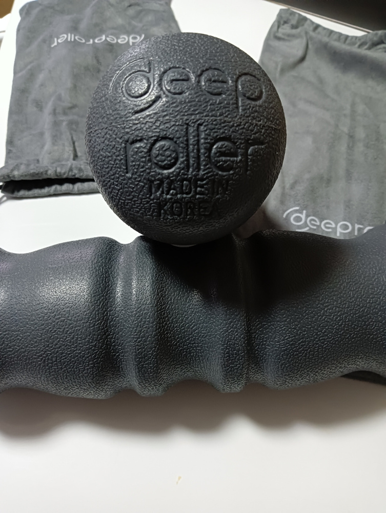 Массажный ролик DEEP ROLLER PU95 для коррекции позвоночника и мфр ...