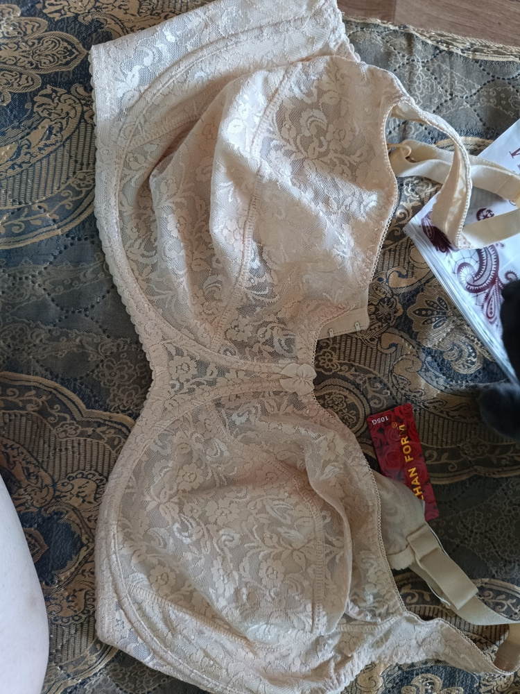 Бюстгальтер Женский Lace Dream мягкая чашка на каркасе, классическая чашка, размер 95C бежевый ...