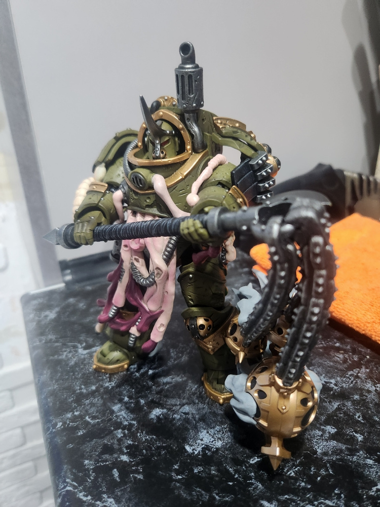 Подвижная фигурка JOYTOY Warhammer Death Guard Blightlord Terminator 1 ...