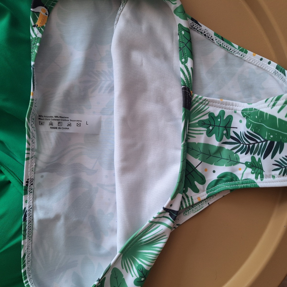 Купальник раздельный Женский MOOCIE с открытыми плечами, халтер розовый меланж, красно-розовый ...