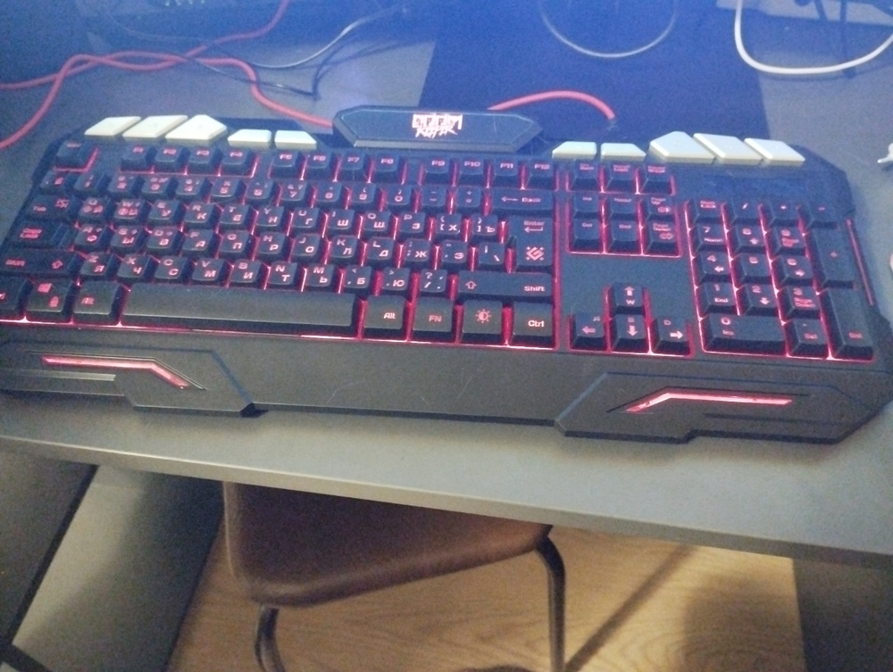 Defender игровая клавиатура мембранная проводная Doom Keeper (Full-size ...