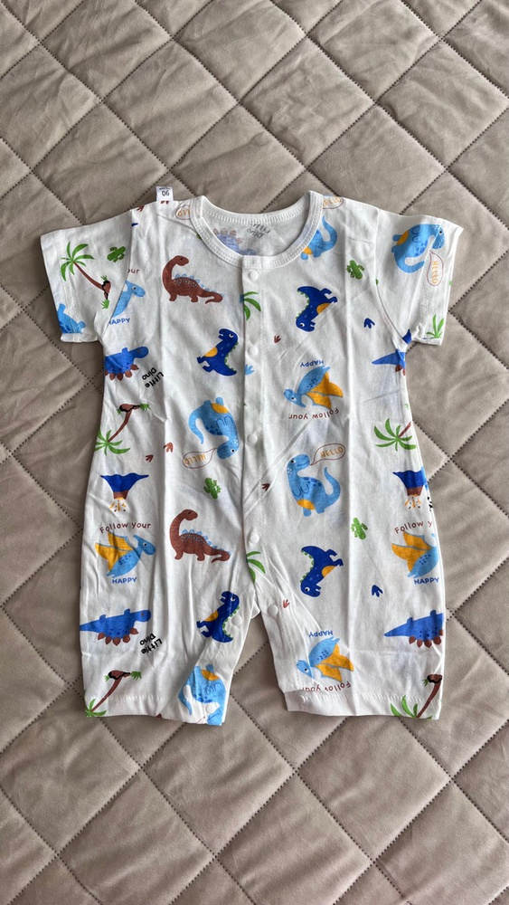 Кардиган для малышей Девочки, Мальчики BCATON, размер 66 Хлопок Анималистический средне-серый ...