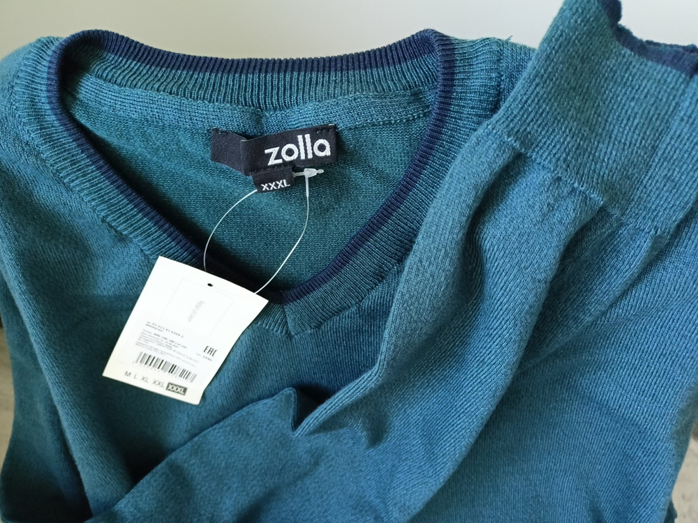 Джемпер Мужской Zolla черно-серый Полиэстер, Полиамид, размер 56 Длинный Китай купить c ...