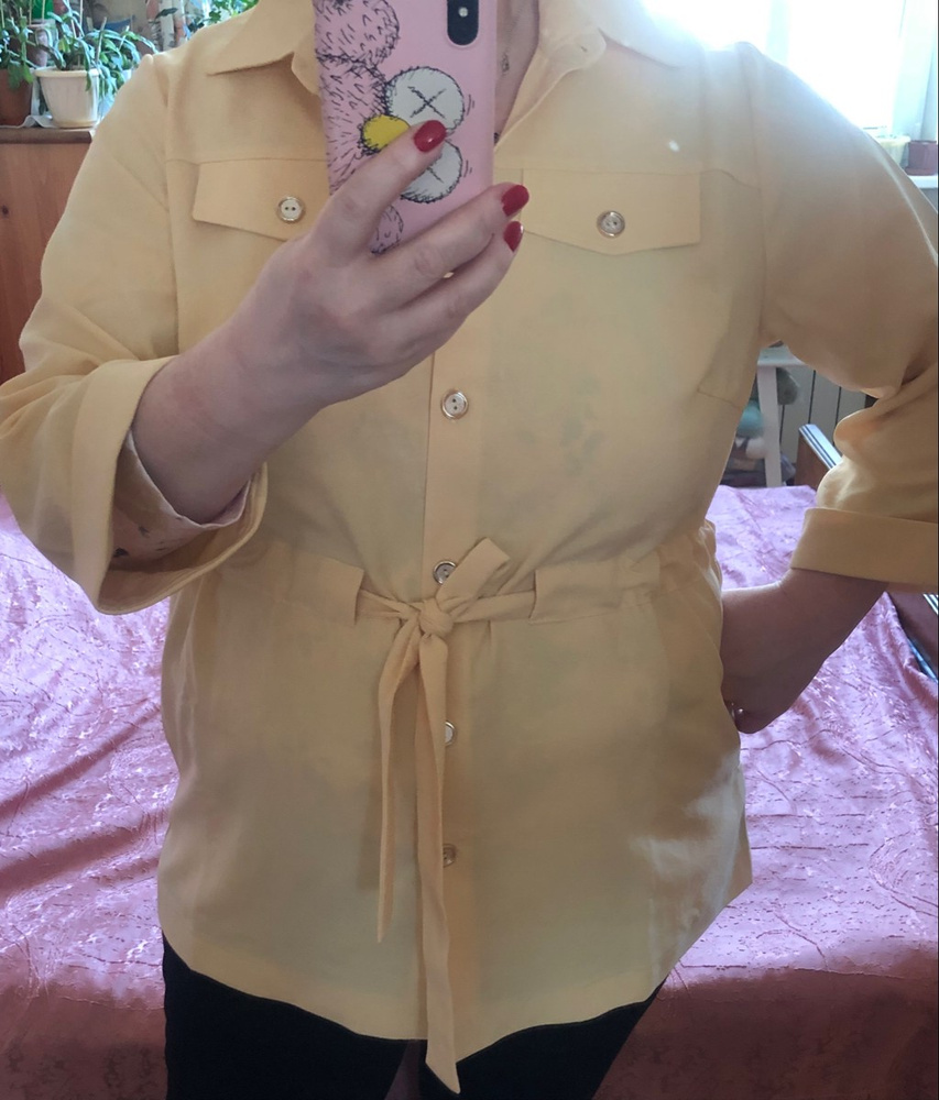 Жакет Женский BELLMELODY зернистый светло-бежевый Текстиль, размер 52 свободный Укороченный ...