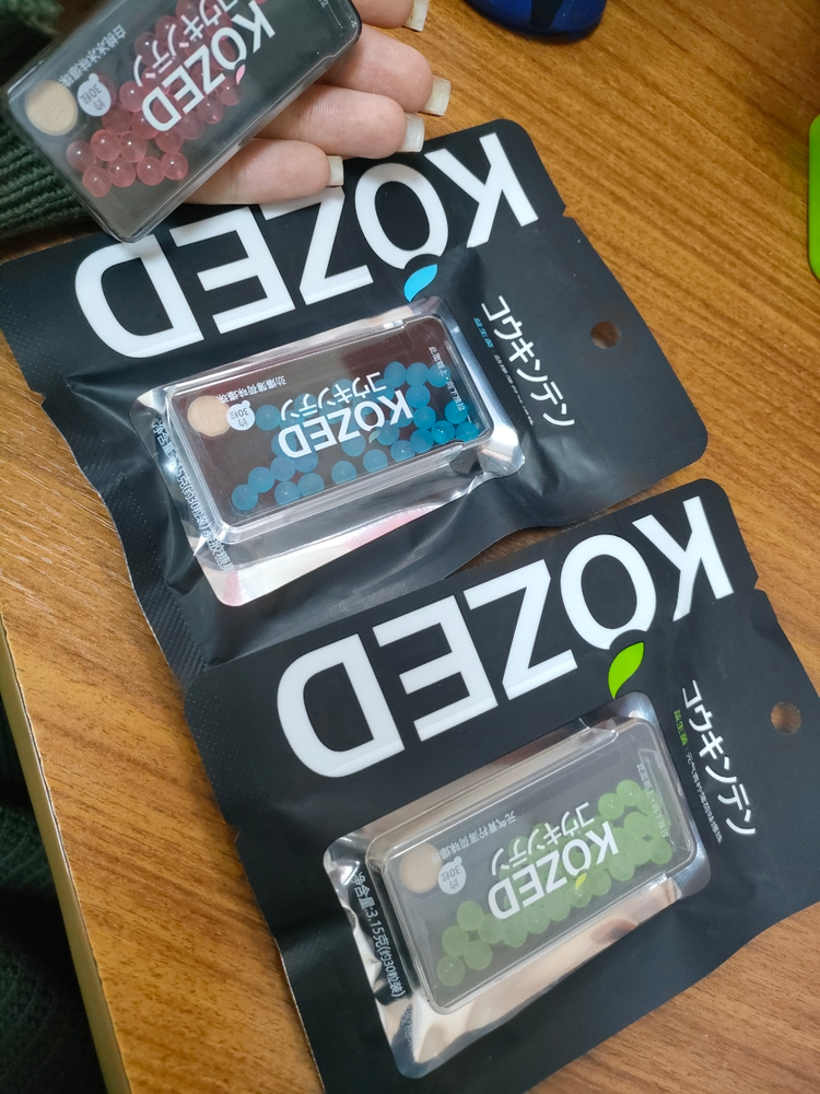 Аромат мяты, бренд KOZED, свежий во рту, лопающийся шарик, используется ...