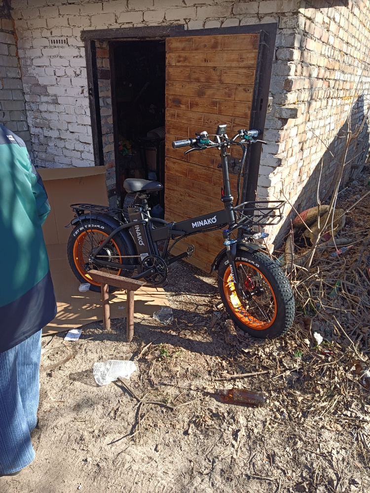 Электровелосипед для взрослых (фэтбайк), MINAKO F11 Lite 2025 Черный купить на OZON по низкой ...