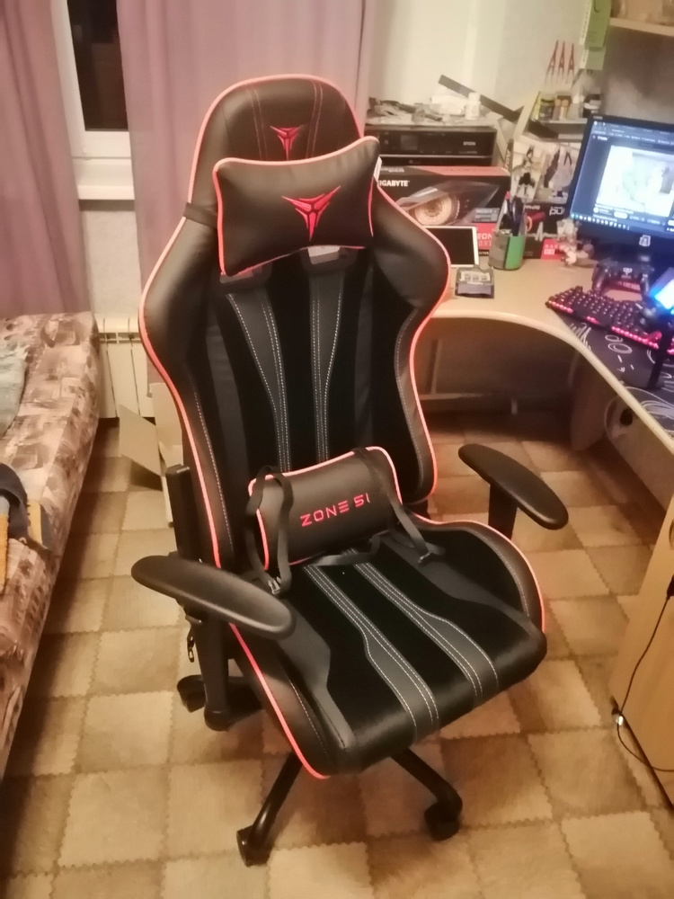 Кресло компьютерное игровое ZONE 51 GRAVITY, Черный купить на OZON по низкой цене (255092191)