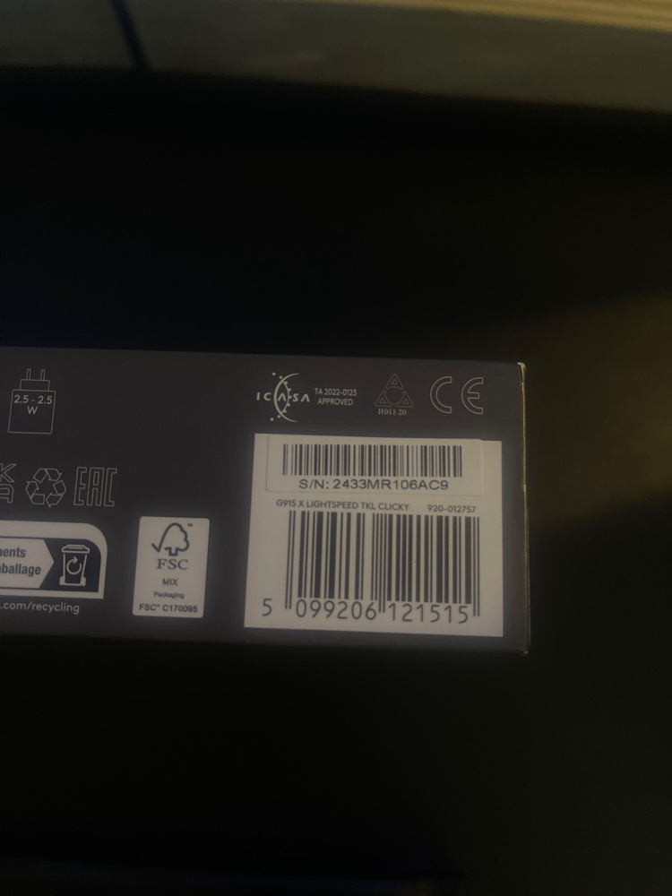 Logitech G G915 X LIGHTSPEED TKL Blue switch Беспроводная механическая ...