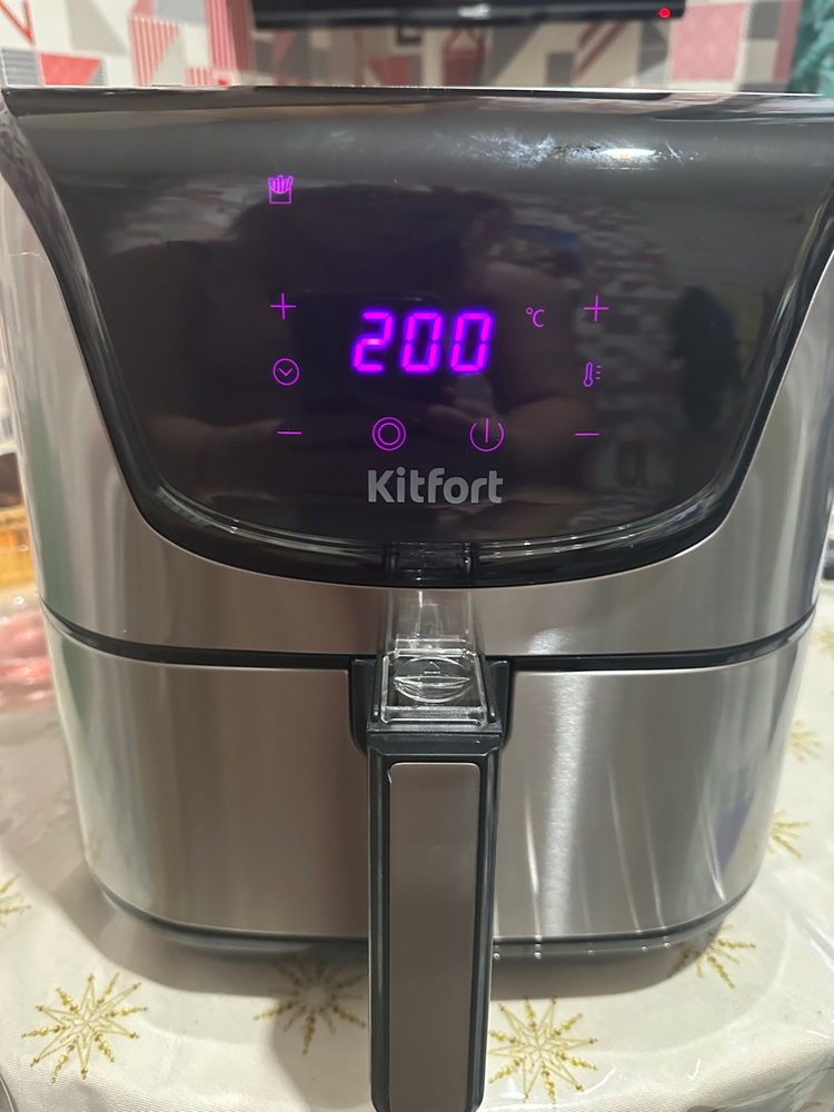 Kitfort Аэрогриль КТ-2232, серый металлик купить на OZON по низкой цене (464119976)