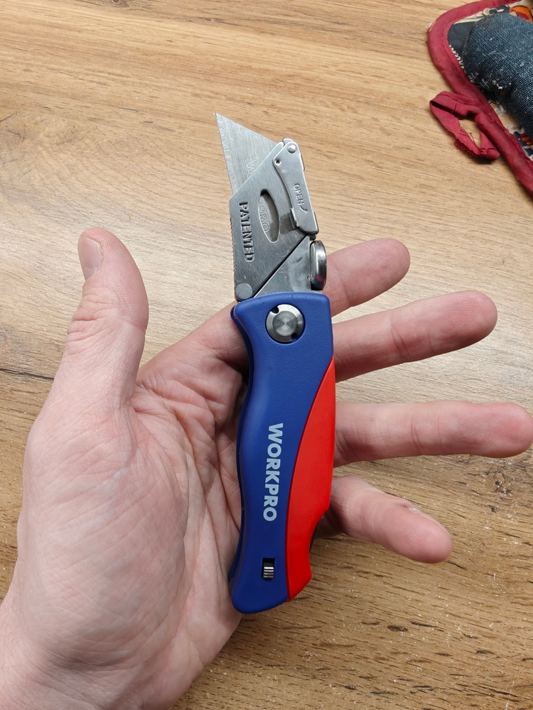 WORKPRO Многофункциональный нож с деревянной ручкой и 10 быстросменными лезвиями купить на OZON ...