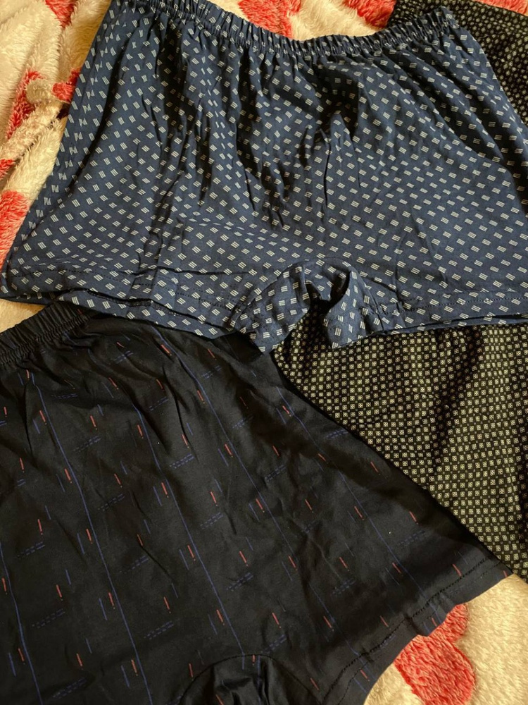 Комплект трусов Мужской RUSCOTTON Хлопок черный, зеленый, размер 48 Средняя Россия Повседневный ...