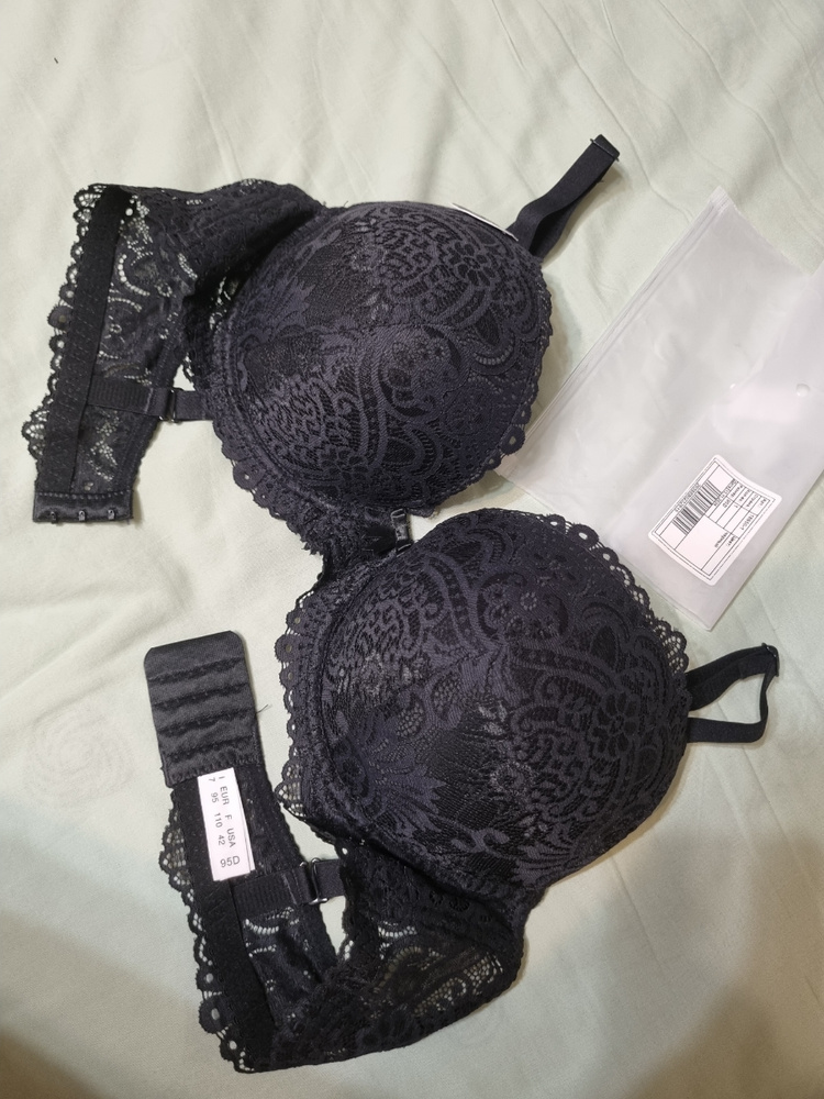 Бюстгальтер Женский Ritoleta пуш-ап, размер 95C белый Полиамид Повседневный Китай Крючки Бант ...