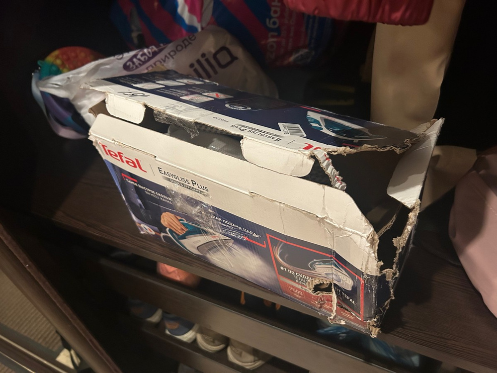 Tefal Easygliss Plus FV5718E0 Утюг для одежды, с отпаривателем, белый ...