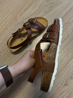 Сандалии Женский Ortmann, размер 38 Натуральная кожа Анатомическая стелька, Открытый нос Лето ...