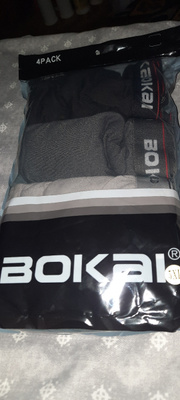 Комплект трусов Мужской Bokai боксеры Хлопок черный, серый, размер 54, 56 Средняя Повседневный ...
