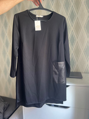 Комплект одежды Женский Повседневный двойка черный, размер 64 Вискоза ...