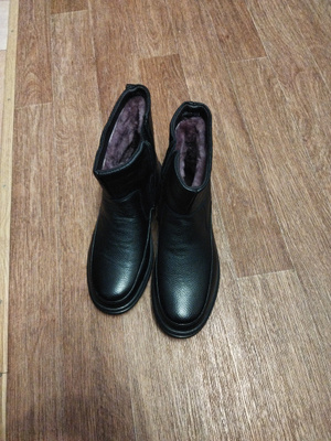 Ботинки полуботинки Мужской KERNA черный, размер 43 Зима Молния купить c доставкой на OZON по ...