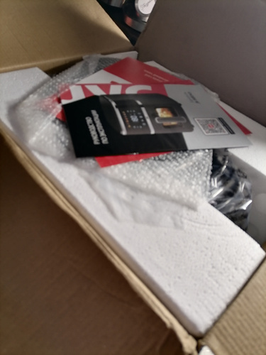 Аэрогриль JVC 5,5 литров с ЦВЕТНЫМ дисплеем JK-MB043, 7 автопрограмм, таймер 60 минут, подсветка ...