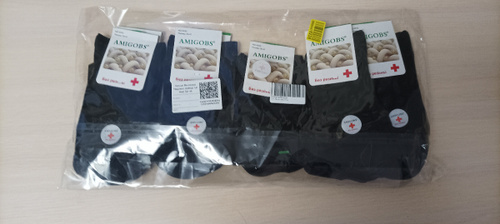 Носки Женский AMIGOBS, размер 36, 41 Хлопок, Полиамид Фитнес, Бег Лето черный Повседневный Китай ...