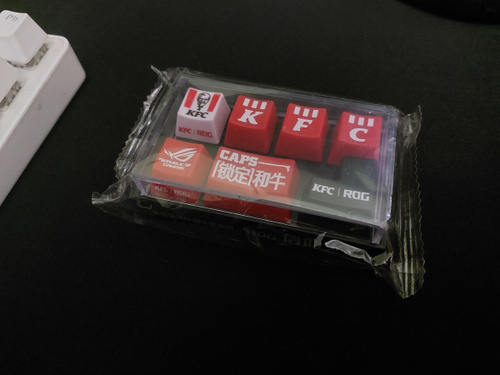 Новые кейкапы ROG с логотипом KFC,перекрестие,Периферийные клавиатуры ...