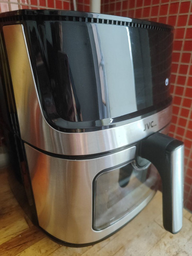 Аэрогриль JVC 5,5 литров с ЦВЕТНЫМ дисплеем JK-MB043, 7 автопрограмм, таймер 60 минут, подсветка ...