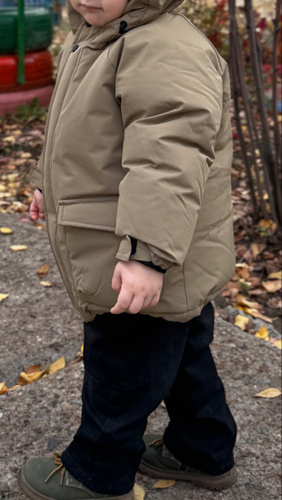 Куртка Мальчики SELA хаки, размер 116 Демисезон прямой Синтепух Китай купить c доставкой на OZON ...