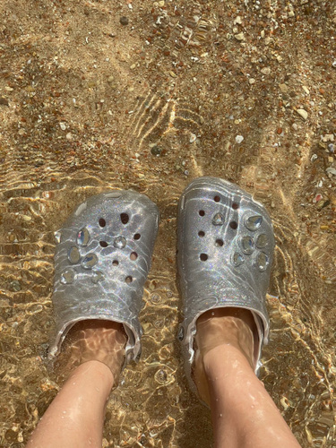 Сабо Женский Crocs Термопластик (TPU), размер 36, 37 Закрытый нос ...