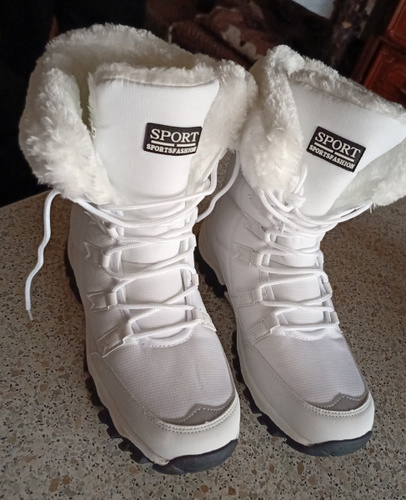 Угги Женский SYJWY белый Искусственные материалы Зима Шнурки Шнуровка купить c доставкой на OZON ...