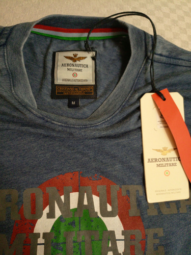 Футболка Мужской Aeronautica Militare красно-розовый меланж Короткий, размер 54, 56 Хлопок ...