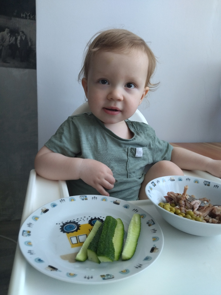 Daniks Набор детской посуды керамика 3 предмета для кормления, Трактор купить на OZON по низкой ...