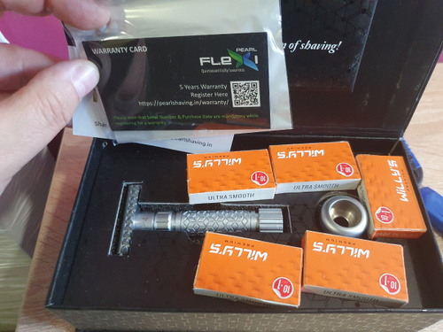 Регулируемая Т-образная бритва Pearl Flexi Adjustable Safety Razor Open ...